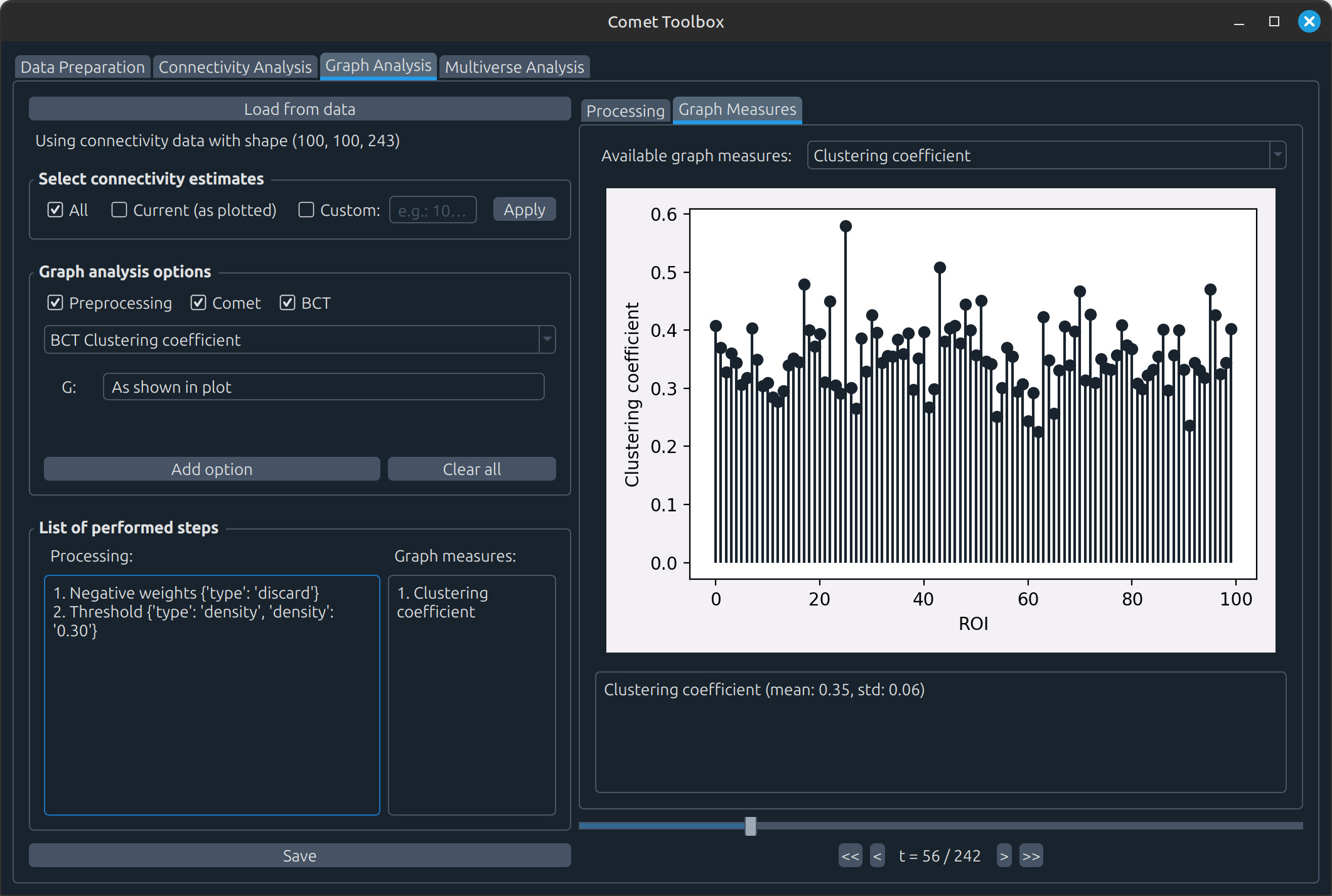 Graphical user interface quickstart — Comet Toolbox 2026 documentation